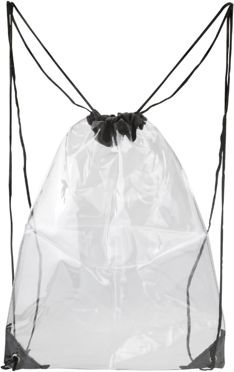 Rumyve Drawstring Fitness Bag,PVC Clear Drawstring Bag,Waterproof ...