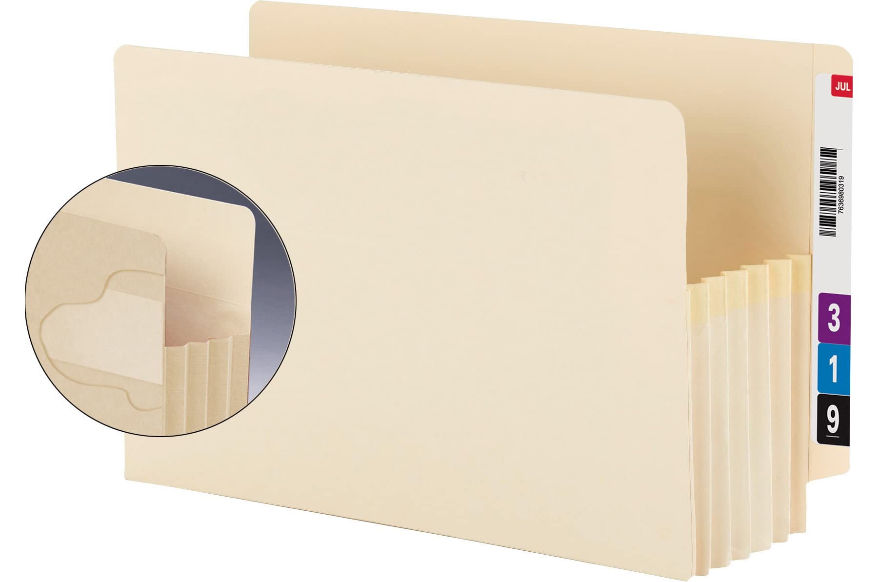 Amazon.com : Smead End Tab TUFF File Pocket, Reinforced Straight-Cut ...