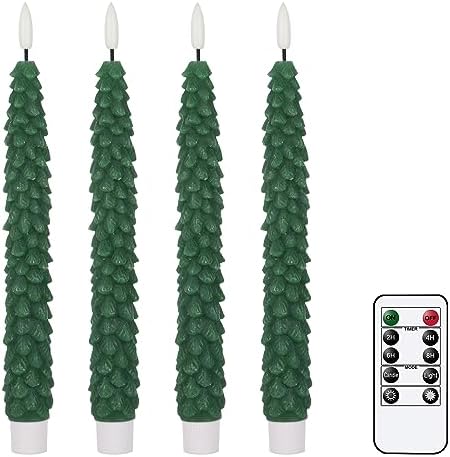 Eldnacele Christmas Tree Led Candles with Remote, Battery Operated ...