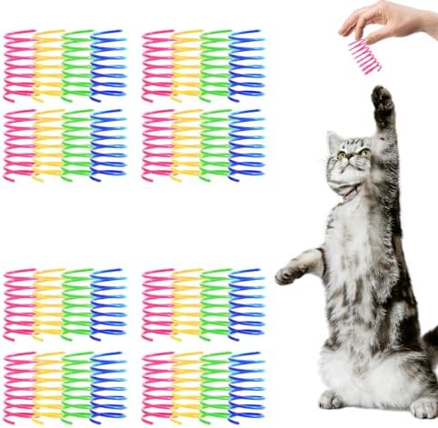 Amazon.com: Shudyear Pack of 32 cat Coil Springs for Indoor Cats ...