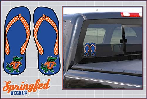 Amazon.com: Florida Gators FLIP FLOPS with ALBERT Mascot Vinyl Decals 4 ...