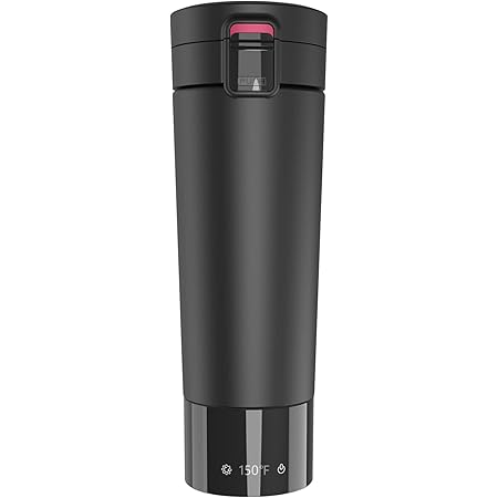 Amazon.com: EAST MOUNT Heated Coffee Mug,Temperature Control Travel Mug ...