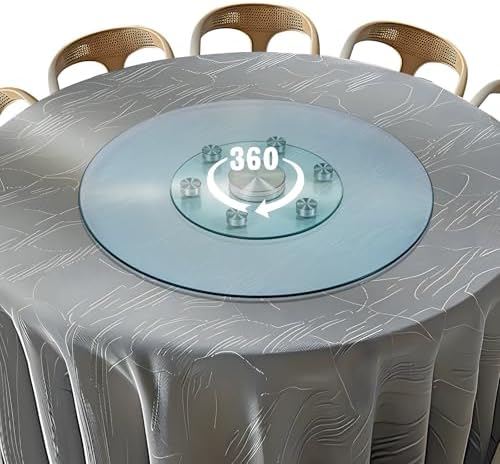Amazon.com - Roninkier Glass Lazy Susan for Tabletop: 30 inch Large ...