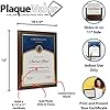 Amazon.com - Pack of 10 - Slide in Document Plaque with Gold Frame and ...