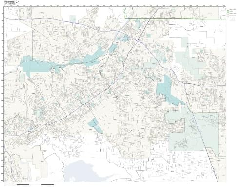 Amazon.com: Working Maps Zip Code Wall Map of Riverside, CA Zip Code ...