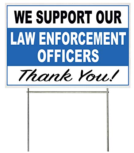 Amazon.com : 4Less Co 18x12 Inch WE Support Our Law Enforcement ...