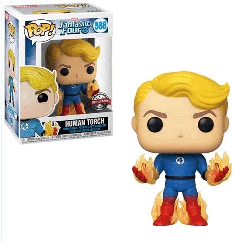 Amazon.com: Funko POP! Marvel: Fantastic Four - Human Torch #569 ...
