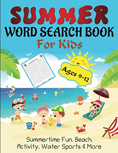 Summer Word Search Book For Kids Ages 9-12: A Fun 80 Large Print Word ...