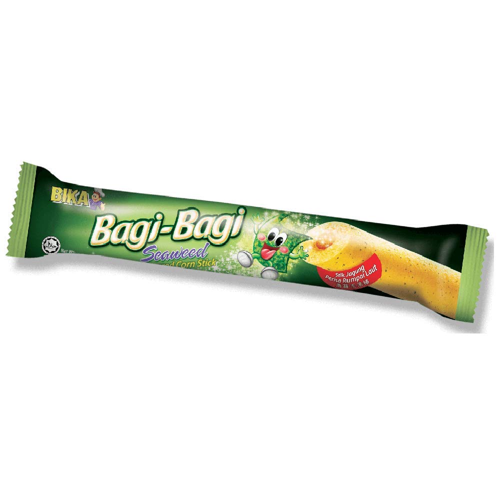 Amazon.com: BIKA Bagi-Bagi Corn Stick 10g/11g (Seaweed Flavoured, 120 ...