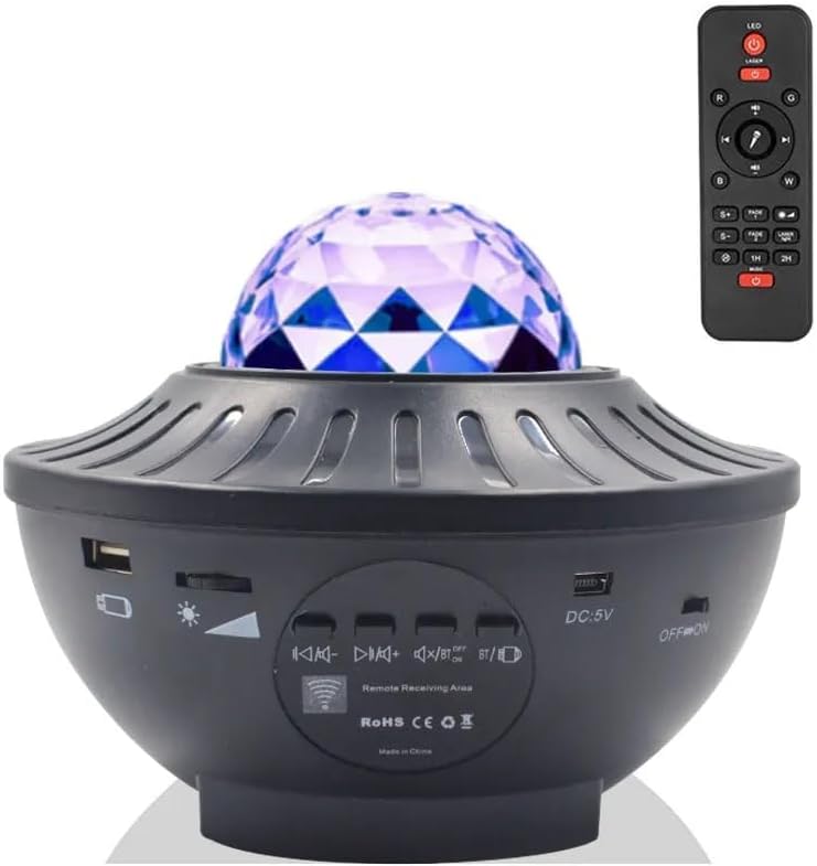 Lysumurl Galaxy Projector, Starry Night Light, LED Color Changing Music ...