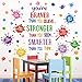 Amazon.com: Colorful Inspirational Quotes Wall Decals Classroom Wall ...