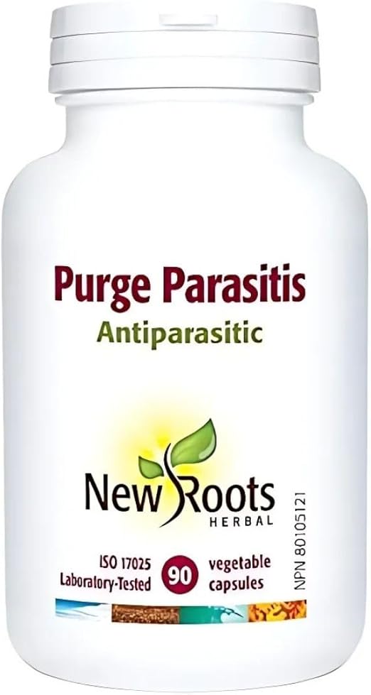 Herbal supplement for adult digestive health and parasite removal