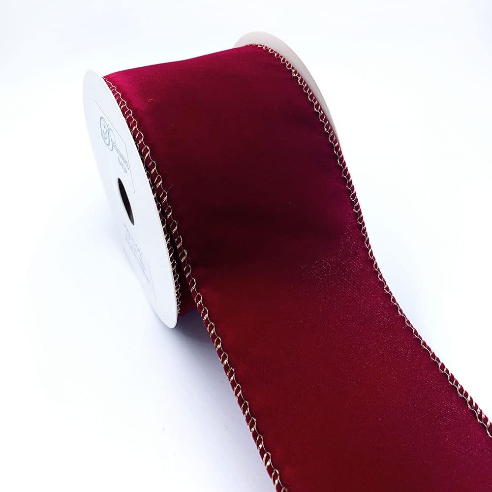 Amazon.com: Designer’s Shop WR 63-5156 Blue Rose Floral on Cream Wired ...