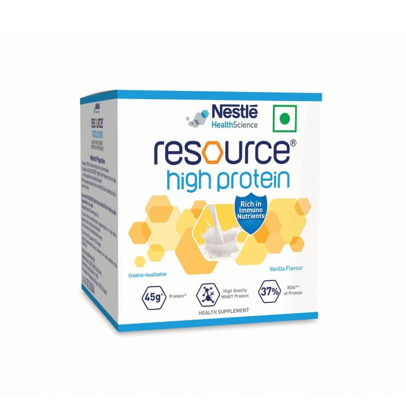 Buy Nestle Resource High Protein Vanilla Flavor, Contains 78% Whey ...