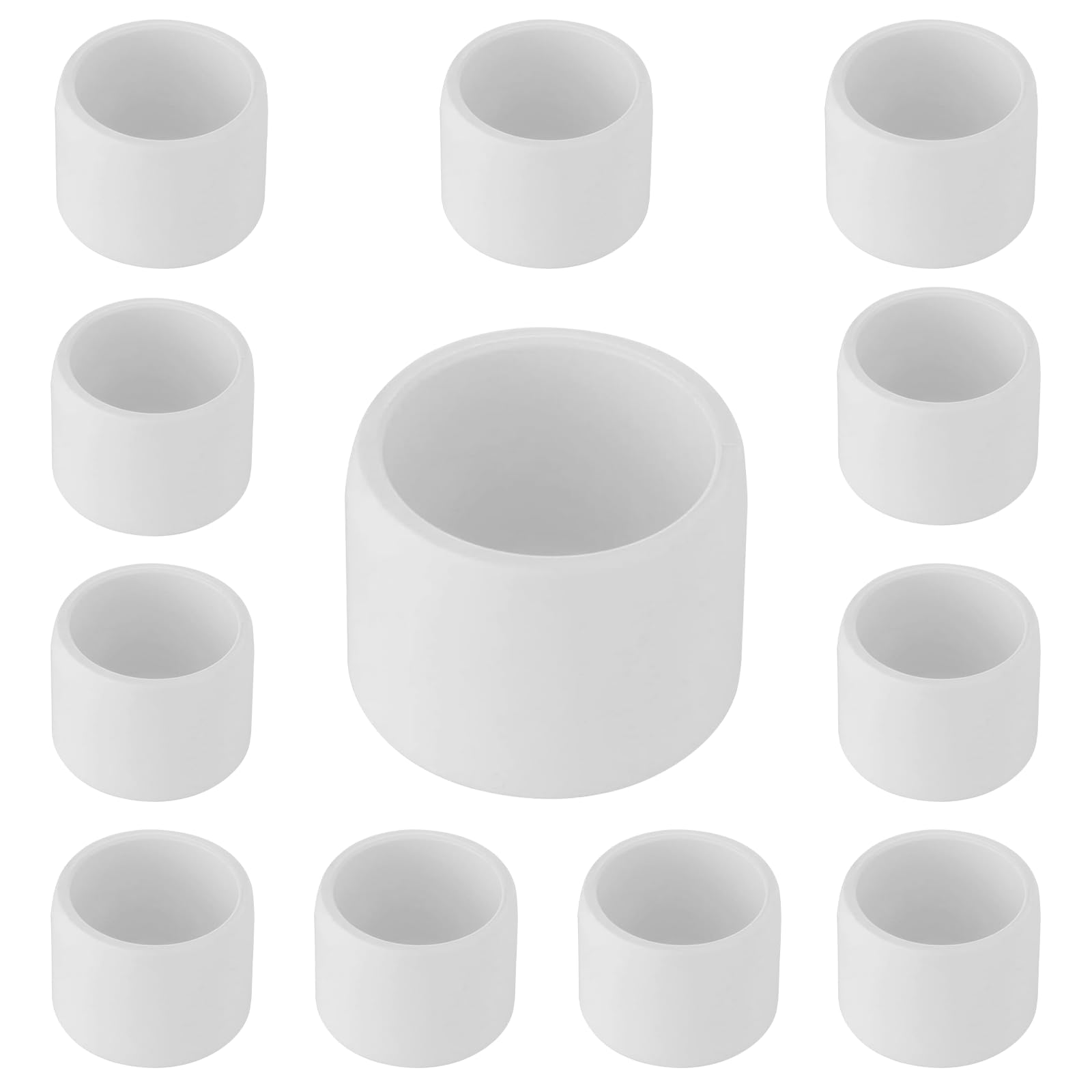 Amazon.com: 3/4" PVC Fittings End Cap 12-Pack, Furniture Grade PVC Pipe ...