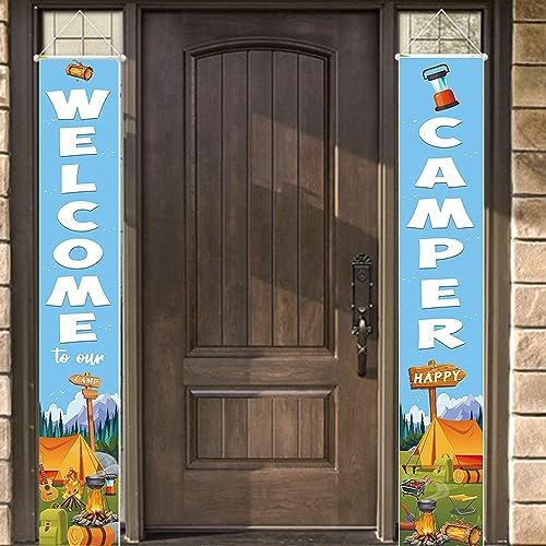 Amazon.com: Blulu Camping Themed Party Decorations, Camping Party ...