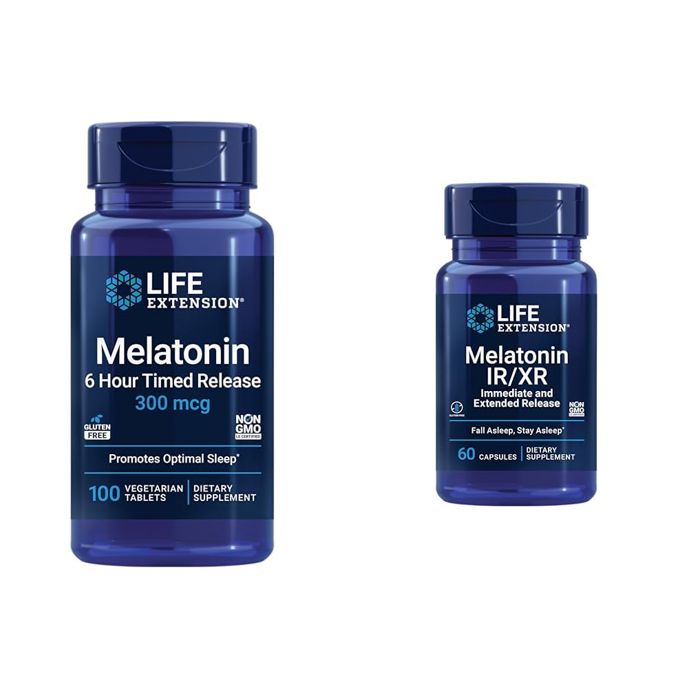 Amazon.com: Life Extension Melatonin 300mcg 6 Hour Time Release ...