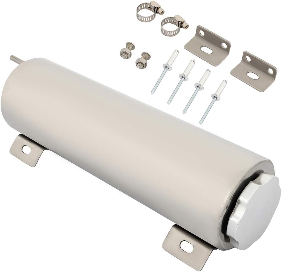 Amazon.com: Universal 3" X 10" 32 OZ Polished Stainless Steel Radiator ...