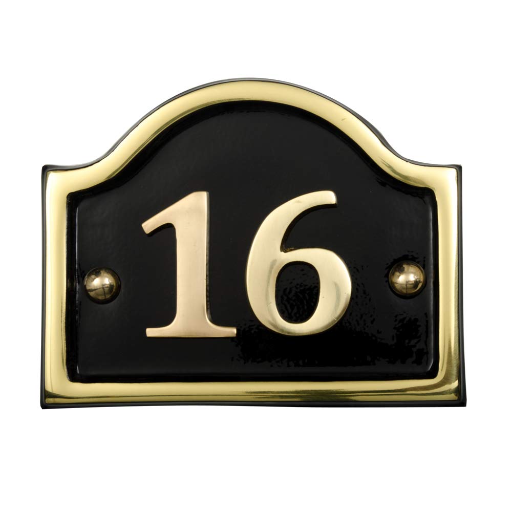Brass Bridge House Number (Number 16) : Amazon.co.uk: DIY & Tools