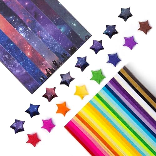 NEERIX 1080 Sheets Origami Star Paper Strips,Paper Star Strips,27 ...