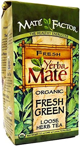 Amazon.com : Mate Factor Organic Yerba Mate, Original Fresh Green, 12 ...