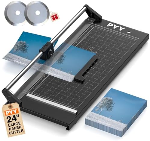 Amazon.com : PYY Rotary Paper Cutter - Large Paper Cutter 24 Inch ...