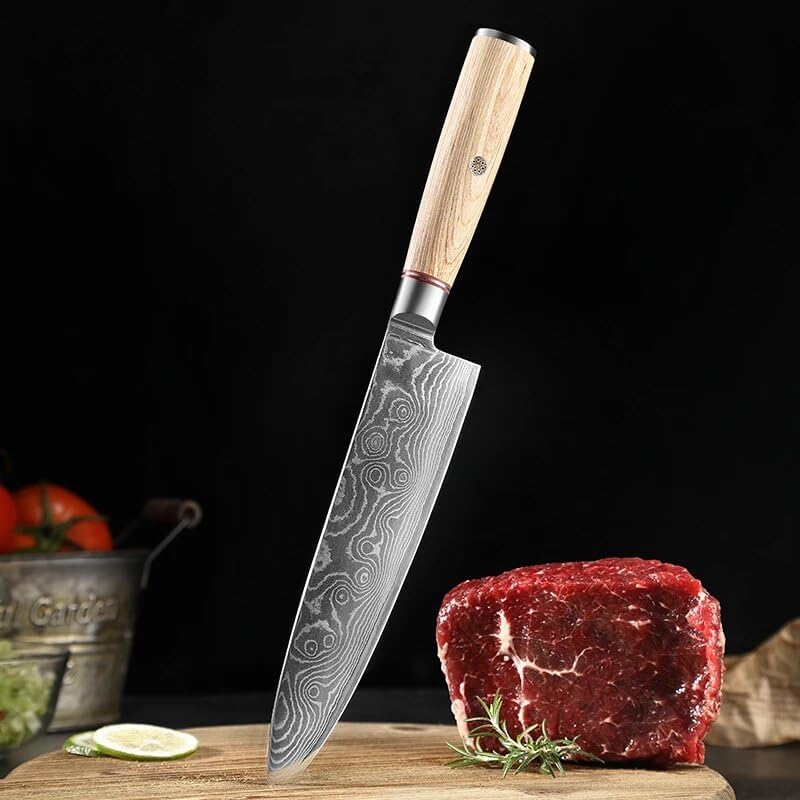 Chef’s Meat Cutting Knife Chef Knives 67 Layer Damascus Japanese ...