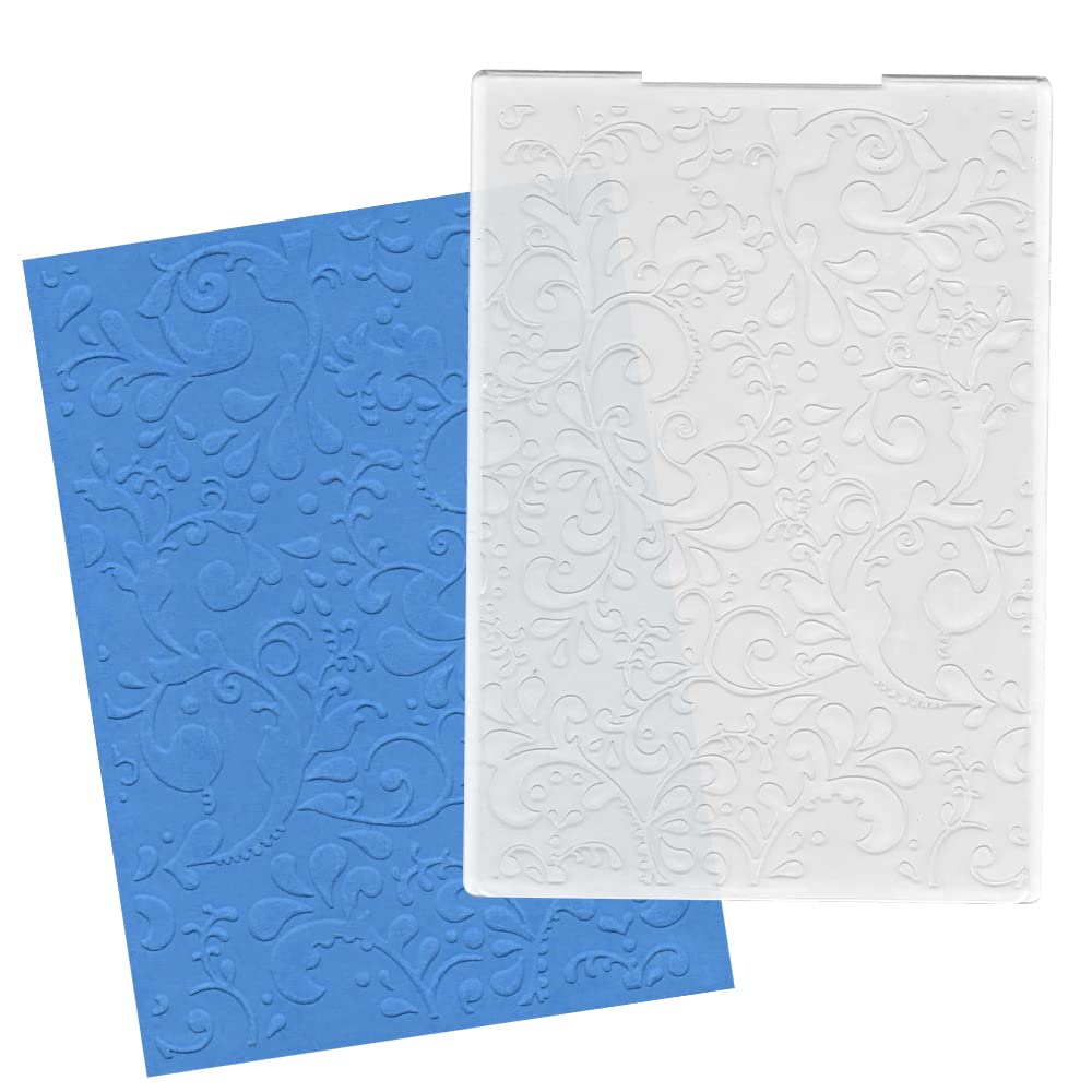 Amazon.com: Sea Wave Background Plastic Embossing Folders for Card ...