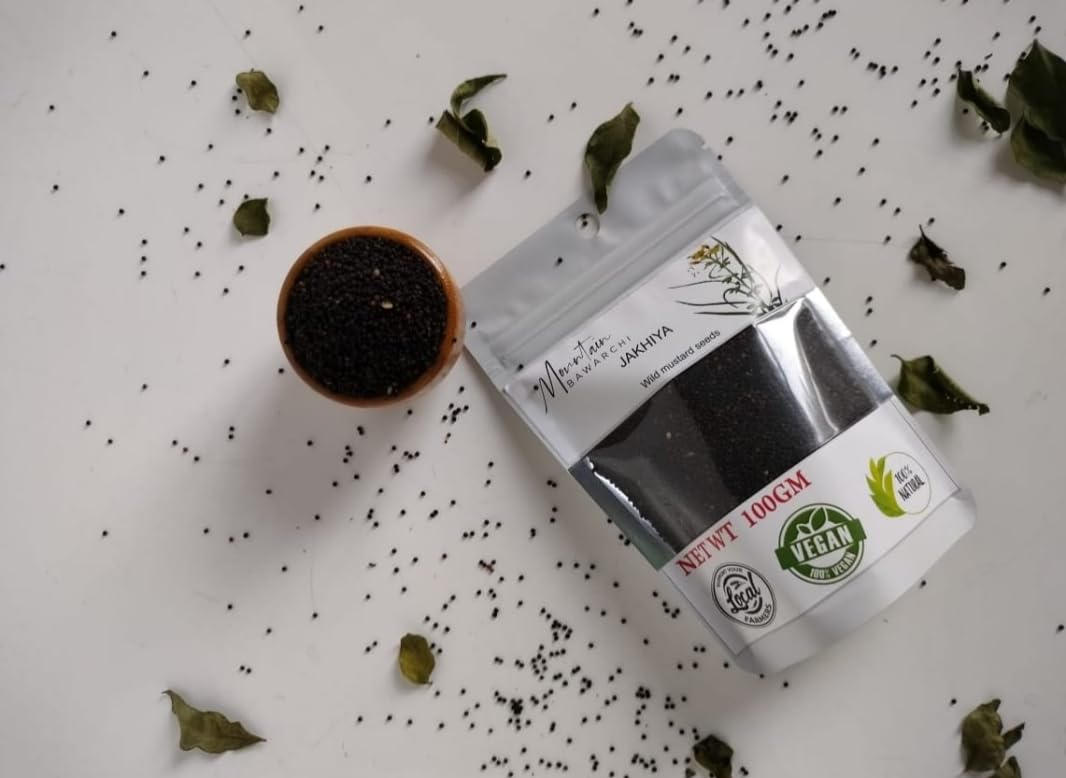 Mountain Bawarchi Jakhiya - 1 Kg | Black Jakhiya Seeds | Wild Mustard ...