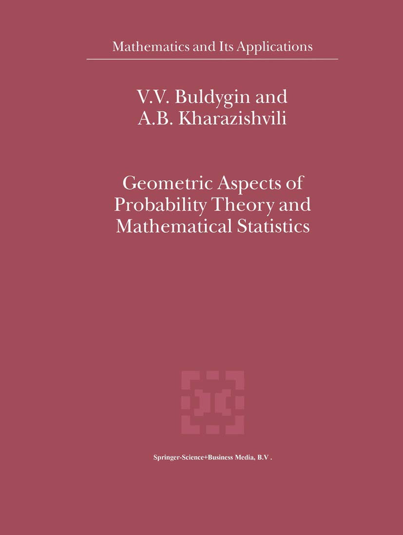 Geometric Aspects of Probability Theory and Mathematical Statistics ...