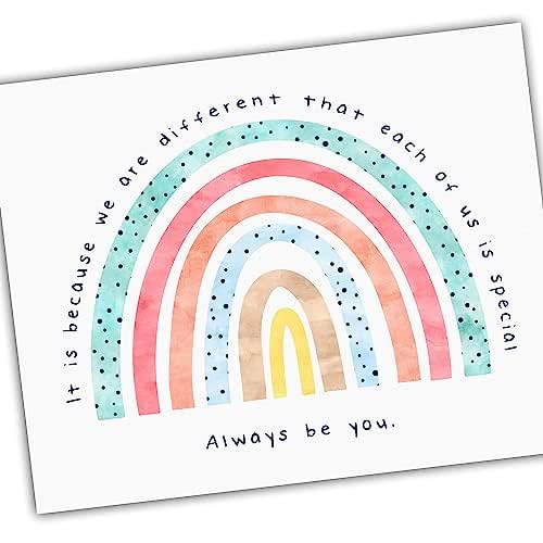 Amazon.com: Inspirational Motivational SEL Classroom Wall Art - Always ...