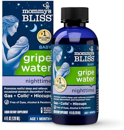 Amazon.com: Mommy's Bliss Gripe Water Night Time, Infant Gas & Colic ...