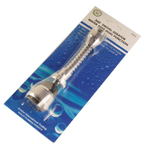 360º Swivel Aerator With Plastic Ball Joint and 10cm Hose Chrome ...