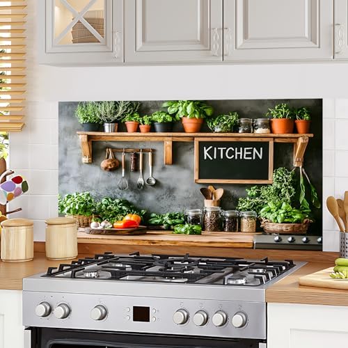 AOHMPT Kitchen Wallpaper 30"x16" Stove Backsplash Stickers Water ...