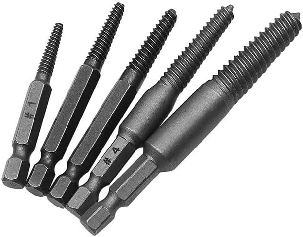 Amazon | 5pcs Hex Screw Extractors Tool Broken Damaged Screw Extractor ...