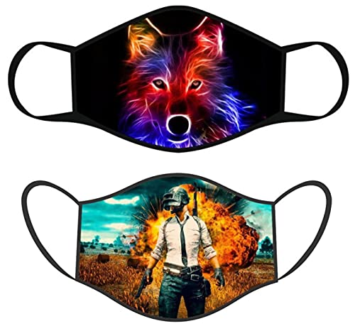 Pubg Design with Fox Multicolor Digital Print Anti-Pollution Soft Cloth ...