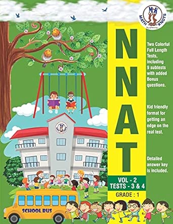 Amazon.com: NNAT - Grade 1 - VOL - 2 - TESTS - 3 & 4 (Critical Thinking ...