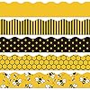 Amazon.com : Whaline 69Ft Bee Bulletin Board Borders Yellow Black ...