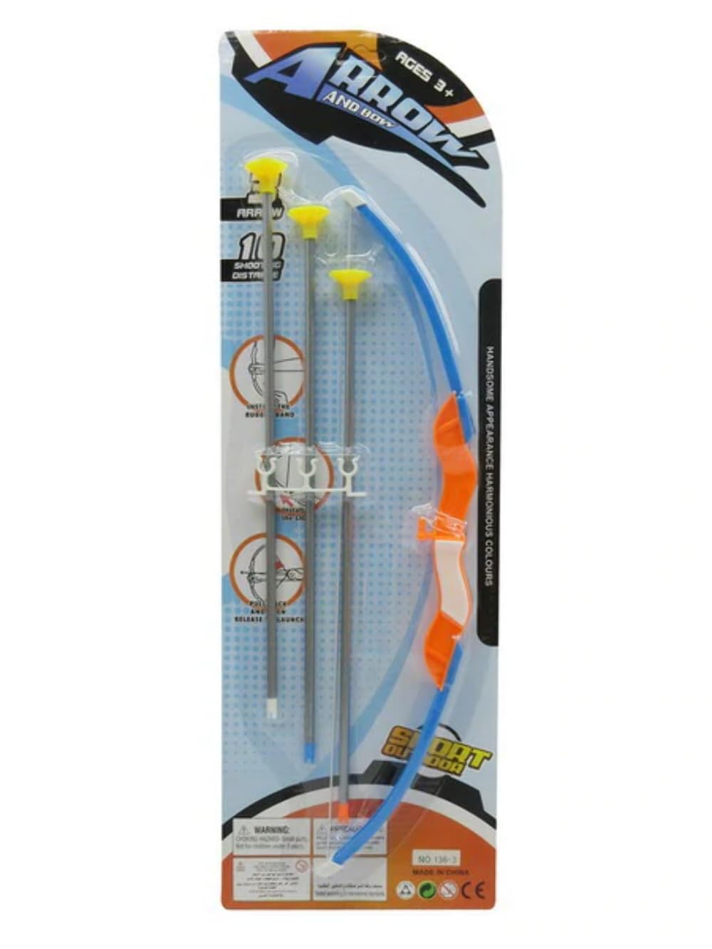 PEBBLE HUG Archery Bow And Arrow Toy Play Set For Kids Age 3+, Playset ...