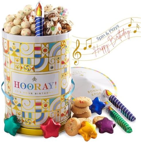 Amazon.com : BONNIE AND POP - Birthday Gift Basket | Birthday Cookies ...