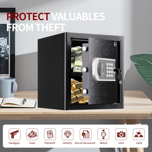 Snapklik.com : RETLLAS Home Safe Fireproof Waterproof,Fireproof Safe