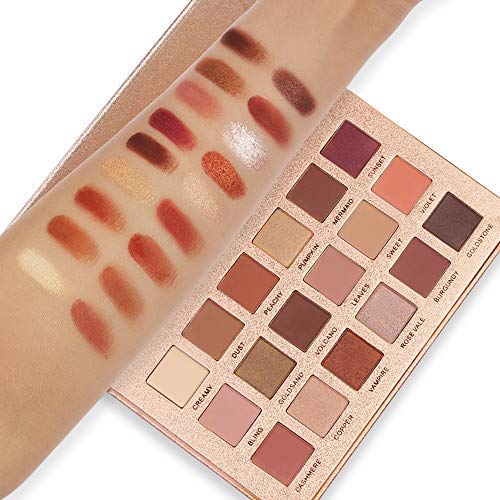 Buy Futaba Rose Gold 18 Colors Palettes Eye Shadow With 6 PCs Makeup ...
