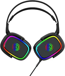 Amazon.com: Neolution E-Sport Gaming Headset Nebula Light Weight RGB ...