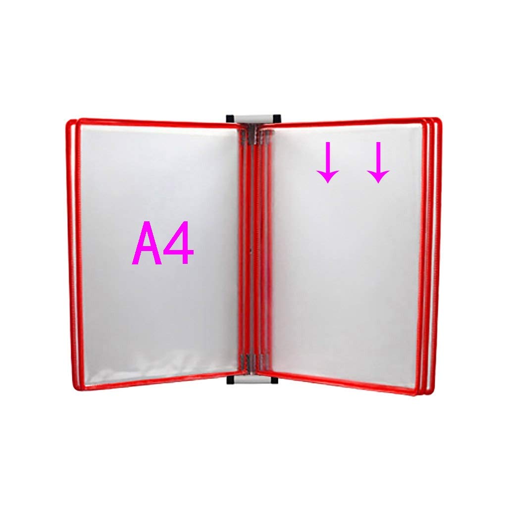 Wall Mounted Flip Chart Holder Tabletop Menu Flip Chart, Narrow Ring
