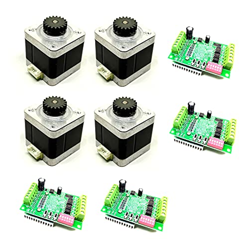 Buy INVENTO 4Pcs TB6560 Stepper Driver + Nema 17 4.2 Kg cm Bipolar ...