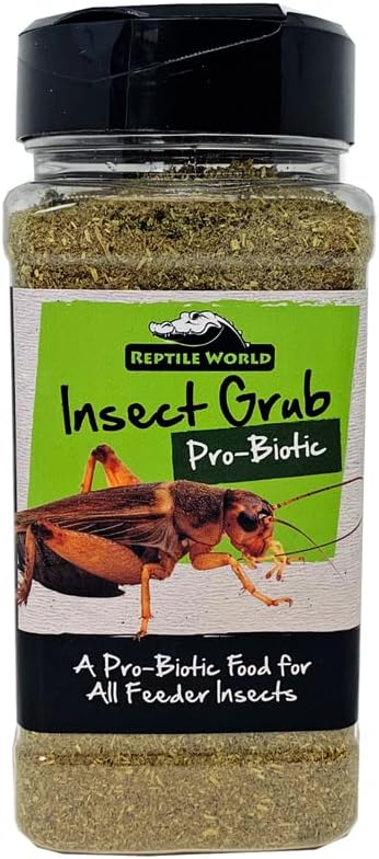 Reptile World Insect Grub 500ml | Shaker Tub - Live Food Care, Bug Food ...