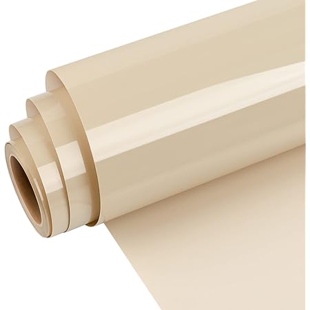 Amazon.com: GIRAFVINYL Cream Heat Transfer Vinyl 12” X 5FT Beige Iron ...