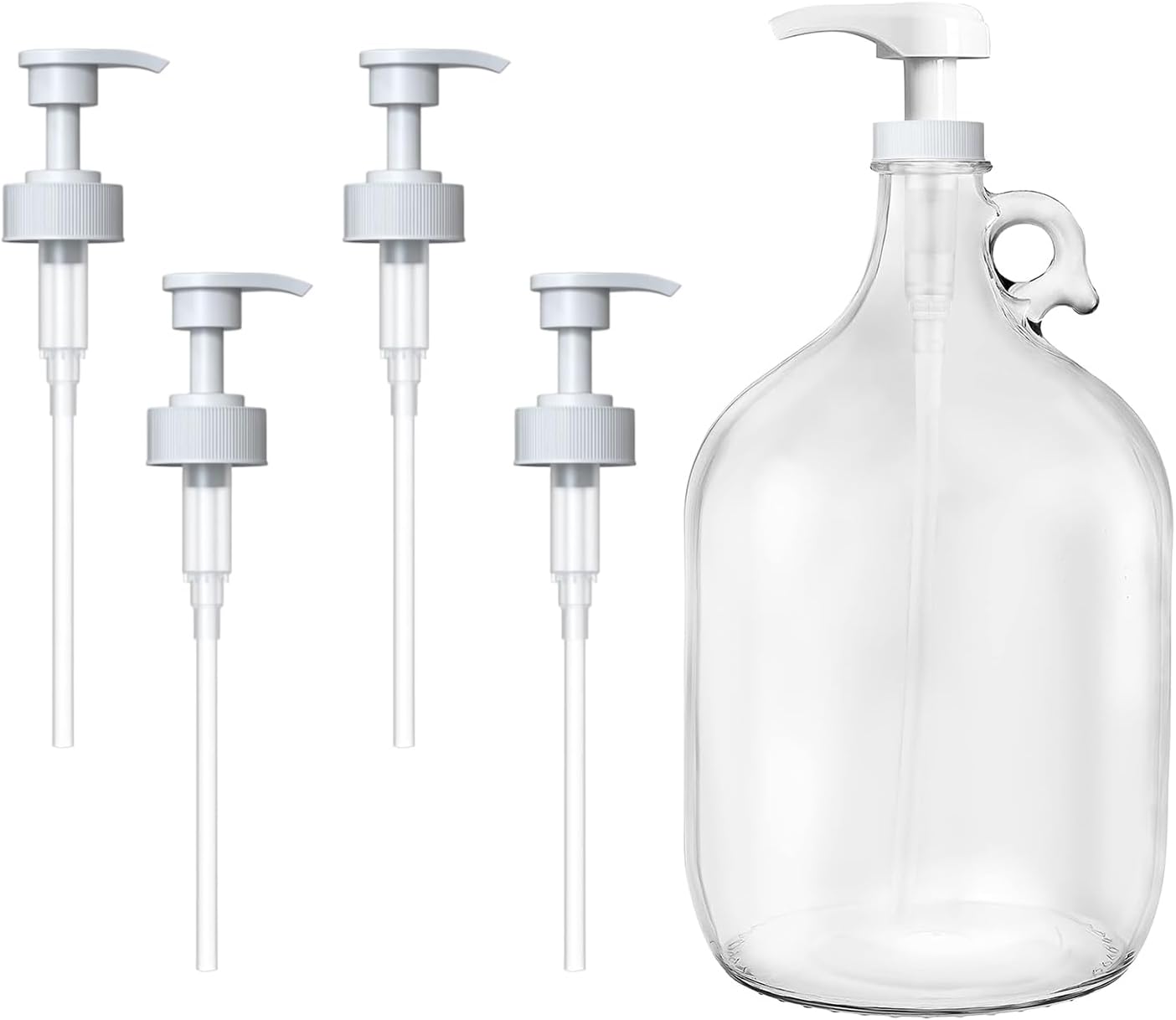 Amazon.com: Gallon Pump Dispensers (2 Pack) - for 1 Gallon Jug Plastic ...