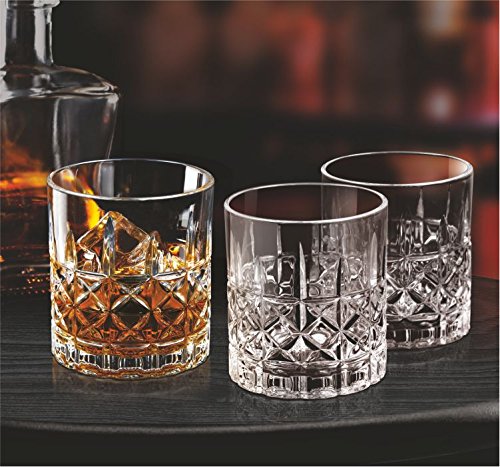 Treo Glass Arnold On The Rocks Whiskey Glasses (Transparent, 340 ml ...