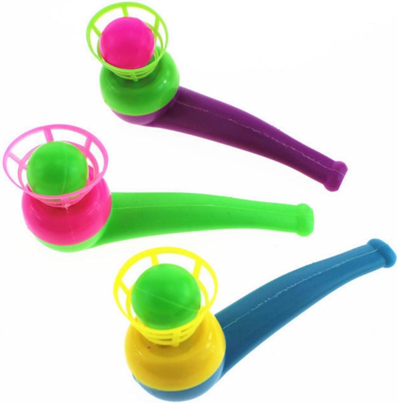 Amazon.com: 3pcs Random Color Floating Blow Pipe Balls Game Toys ...